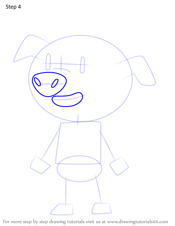 How to Draw Rudy Pig from Elinor Wonders Why (Elinor Wonders Why) Step ...