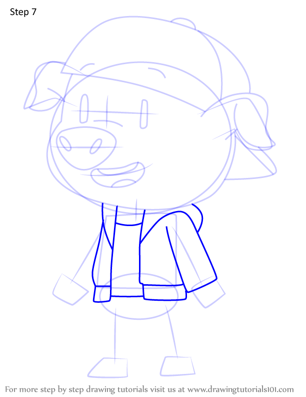 How to Draw Rudy Pig from Elinor Wonders Why (Elinor Wonders Why) Step ...