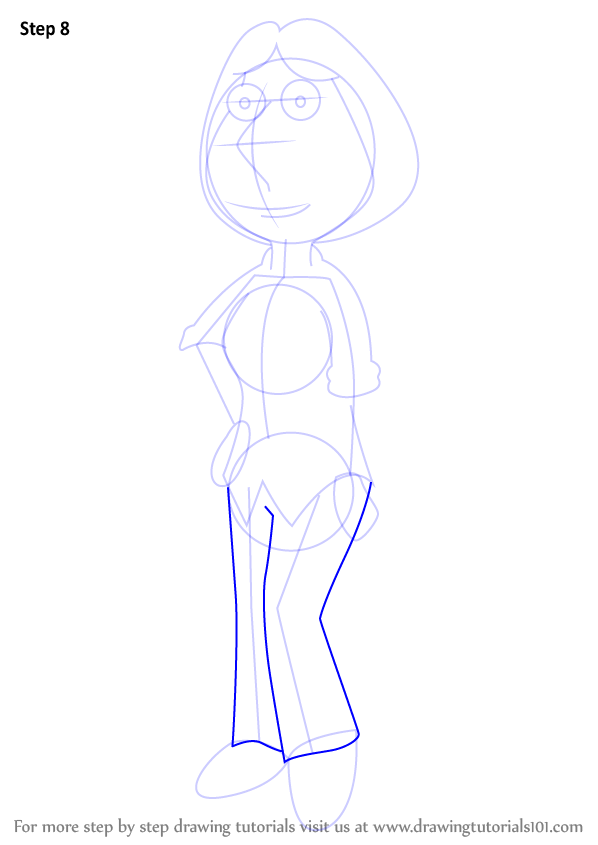 How to Draw Lois Griffin from Family Guy (Family Guy) Step by Step | DrawingTutorials101.com