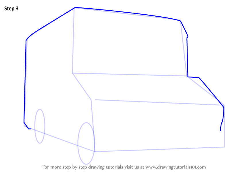 How to Draw Trevor Evans' Bus from Fireman Sam (Fireman Sam) Step by ...