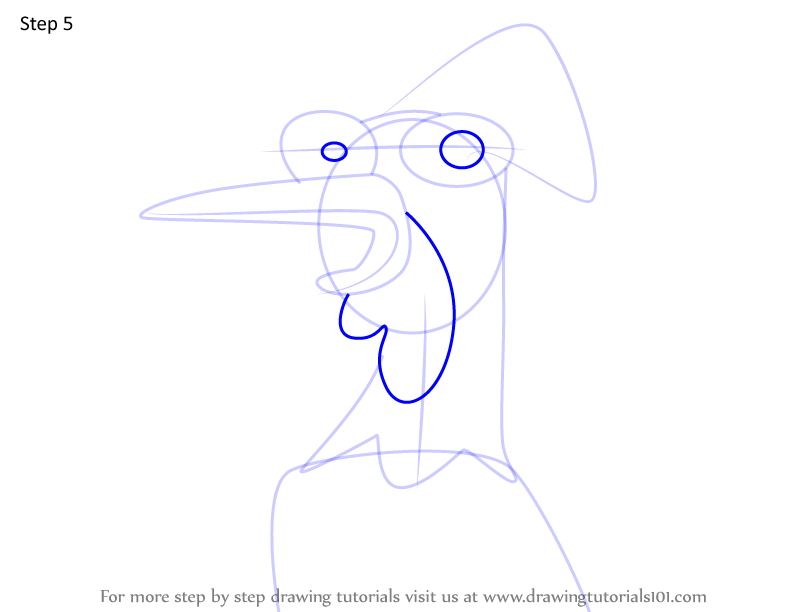 How to Draw Chicken from Fish Hooks (Fish Hooks) Step by Step ...