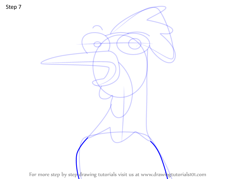 How to Draw Chicken from Fish Hooks (Fish Hooks) Step by Step ...