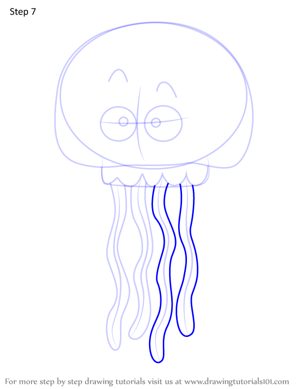 How to Draw Jellyfish from Fish Hooks (Fish Hooks) Step by Step ...