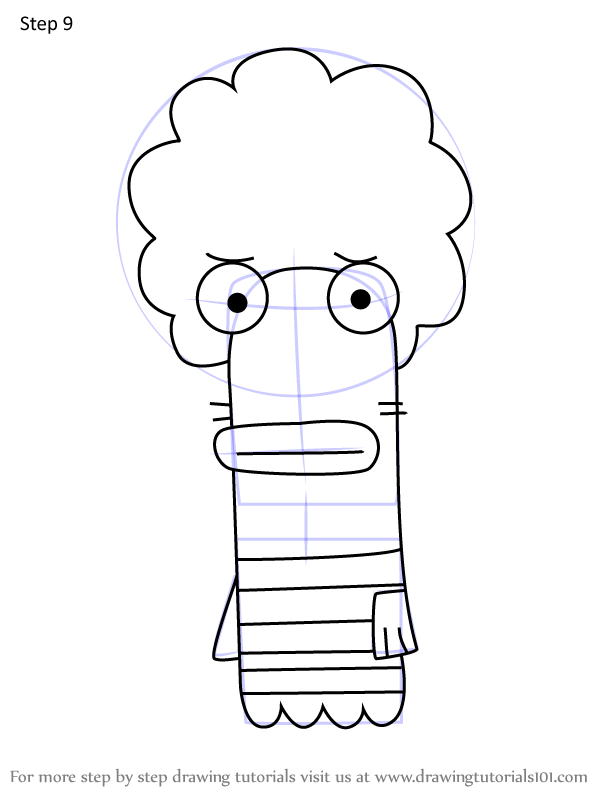 How to Draw Ron from Fish Hooks (Fish Hooks) Step by Step ...