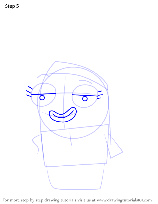 How to Draw Shellsea from Fish Hooks (Fish Hooks) Step by Step ...