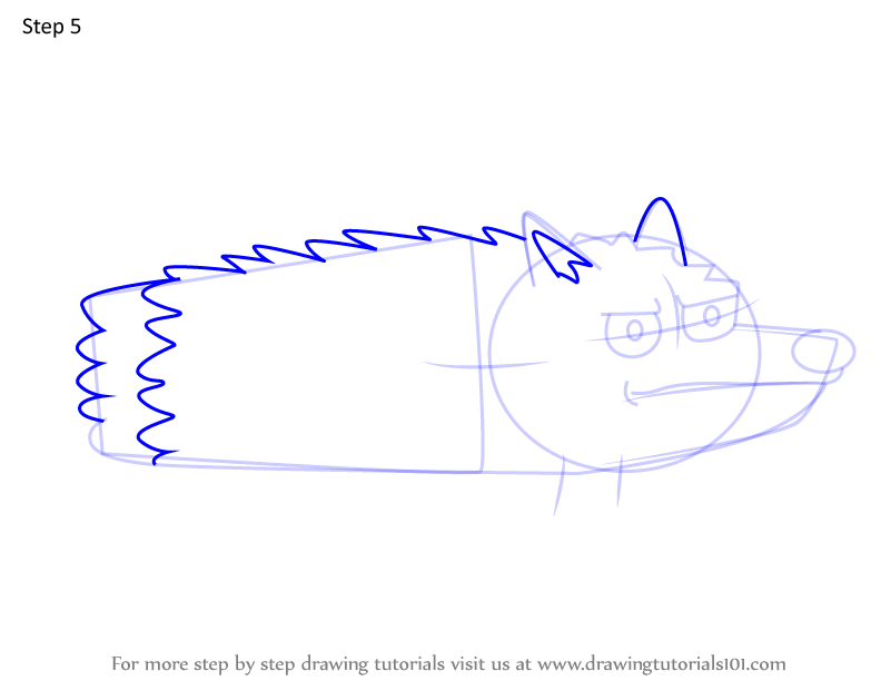 How to Draw Wolf Fish from Fish Hooks (Fish Hooks) Step by Step ...