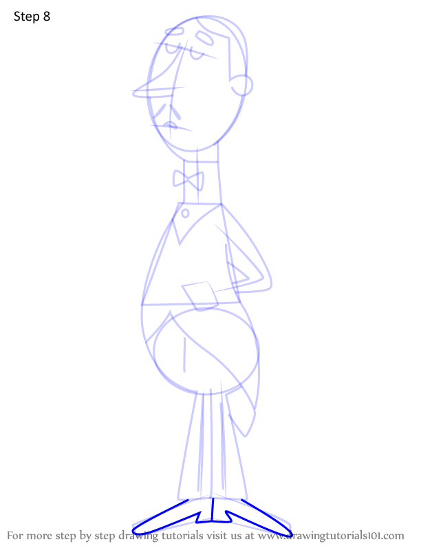 How to Draw Butler from Fosters Home for Imaginary Friends (Fosters ...