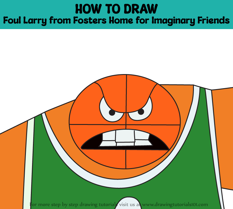 How to Draw Foul Larry from Fosters Home for Imaginary Friends (Fosters ...