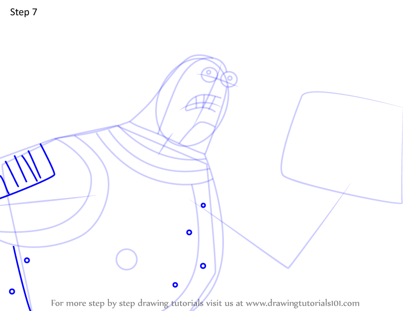 How to Draw Myron Giant from Fosters Home for Imaginary Friends ...