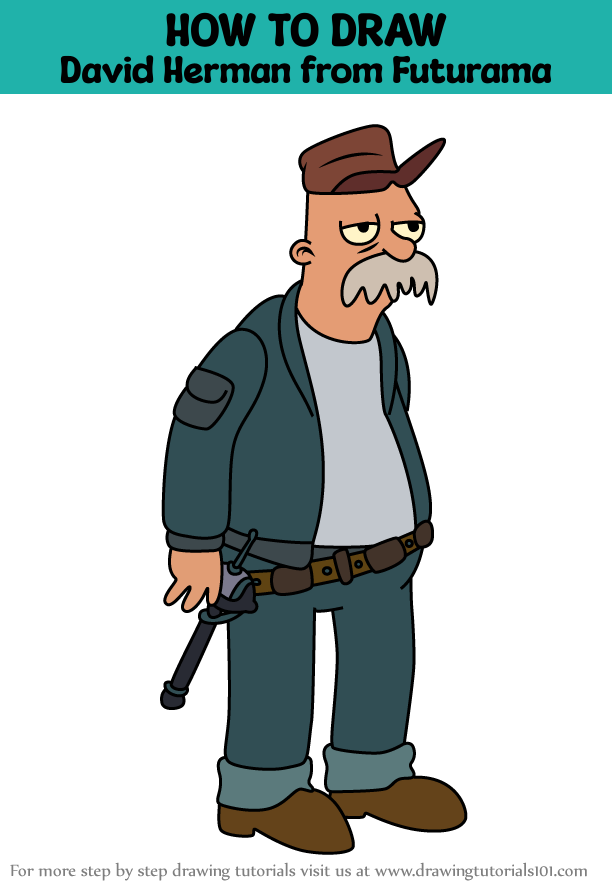 How to Draw David Herman from Futurama (Futurama) Step by Step ...