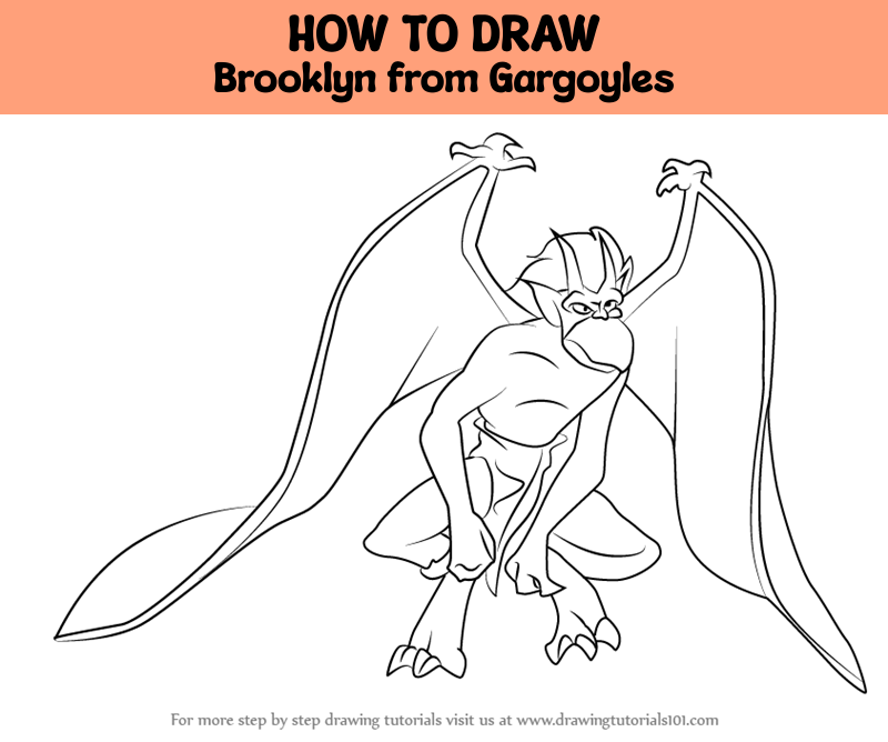 How to Draw Brooklyn from Gargoyles (Gargoyles) Step by Step ...