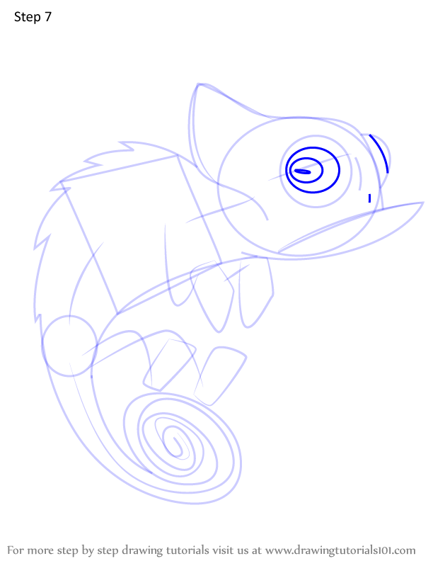 How to Draw Pet Chameleon from Get Blake! (Get Blake!) Step by Step | DrawingTutorials101.com