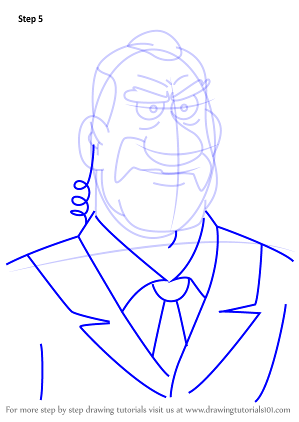 How to Draw Agent Powers from Gravity Falls (Gravity Falls) Step by ...