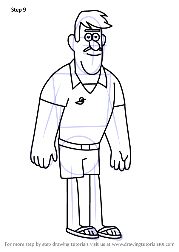 How to Draw Hank from Gravity Falls (Gravity Falls) Step by Step ...