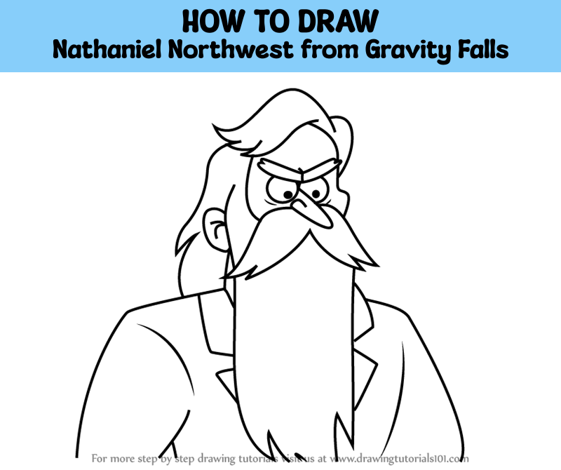 How to Draw Nathaniel Northwest from Gravity Falls (Gravity Falls) Step ...