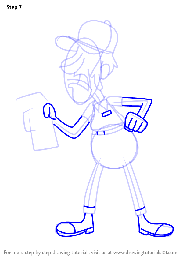 How to Draw Tate McGucket from Gravity Falls (Gravity Falls) Step by ...