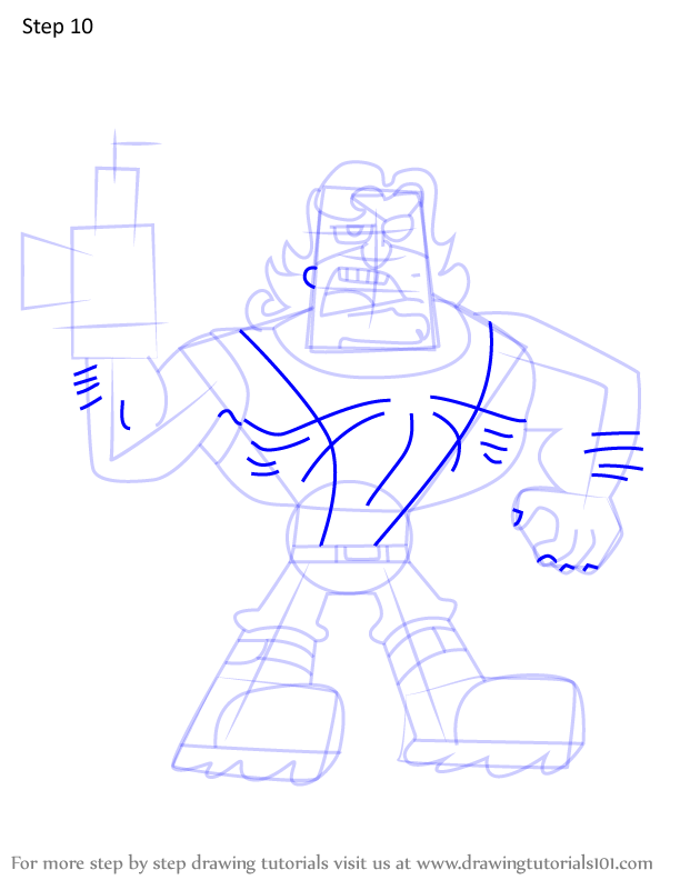 How to Draw Hoss Delgado from Grim & Evil (Grim & Evil) Step by Step ...