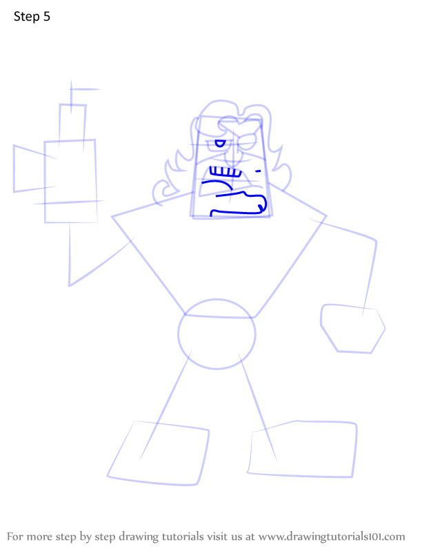 How to Draw Hoss Delgado from Grim & Evil (Grim & Evil) Step by Step ...