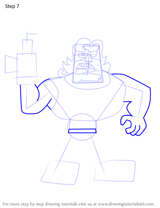 How to Draw Hoss Delgado from Grim & Evil (Grim & Evil) Step by Step ...