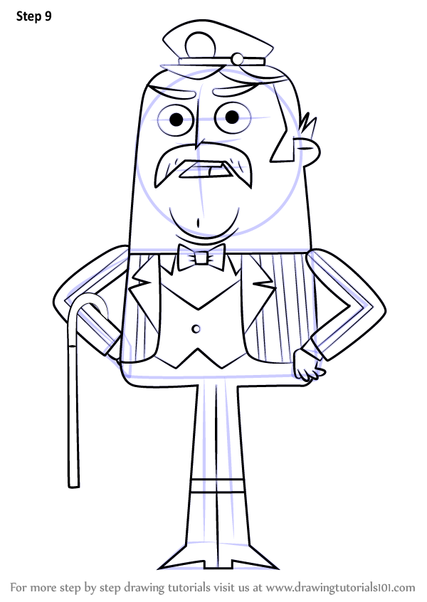 How to Draw Captain Carney from Grojband (Grojband) Step by Step ...