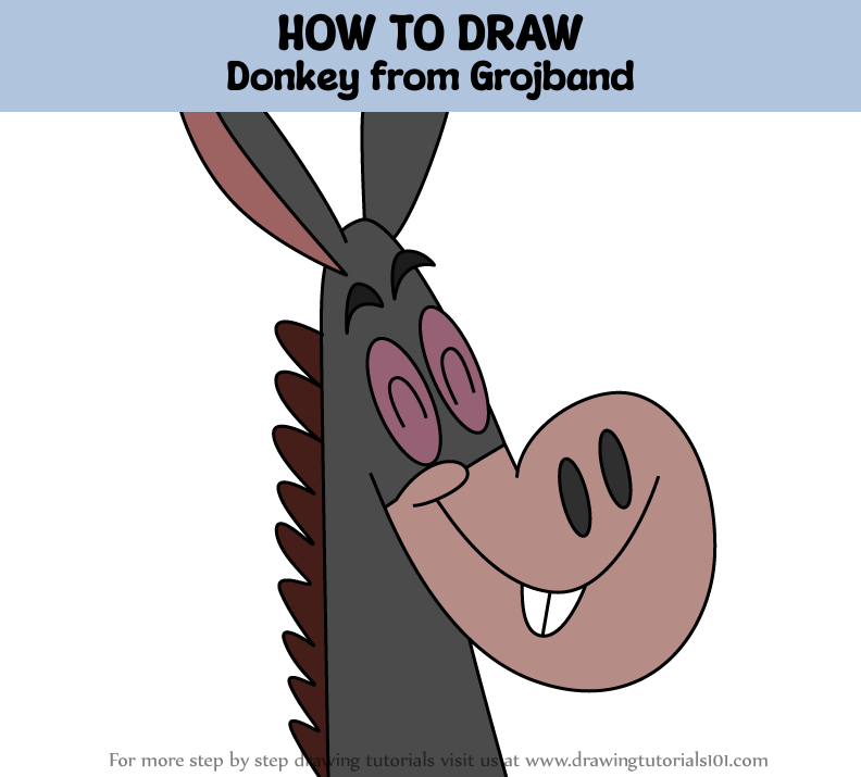 How to Draw Donkey from Grojband (Grojband) Step by Step ...