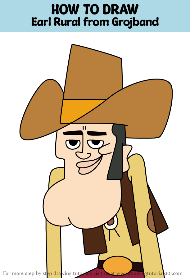 How to Draw Earl Rural from Grojband (Grojband) Step by Step ...
