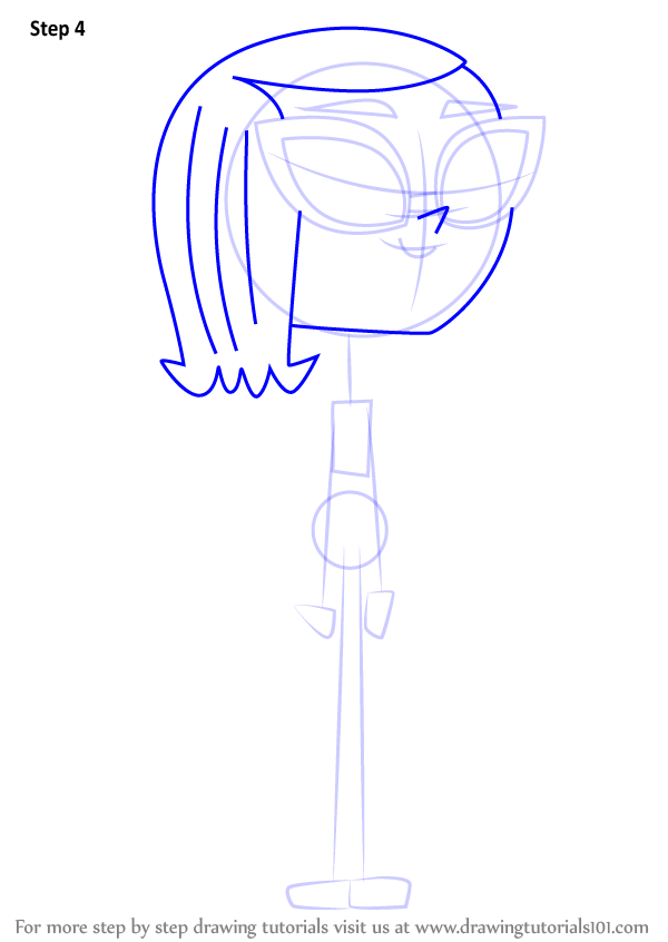 How to Draw Mina Beff from Grojband (Grojband) Step by Step ...