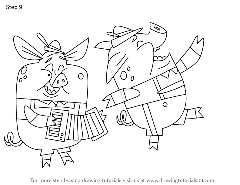How to Draw Porka Polka from Grojband (Grojband) Step by Step ...