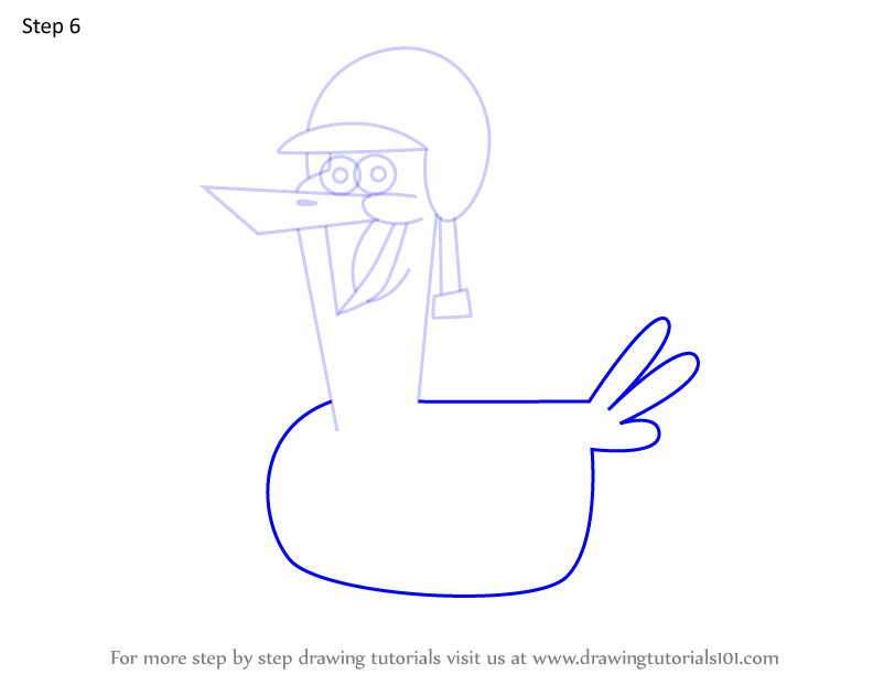 How to Draw Random Stunt Duck from Grojband (Grojband) Step by Step ...