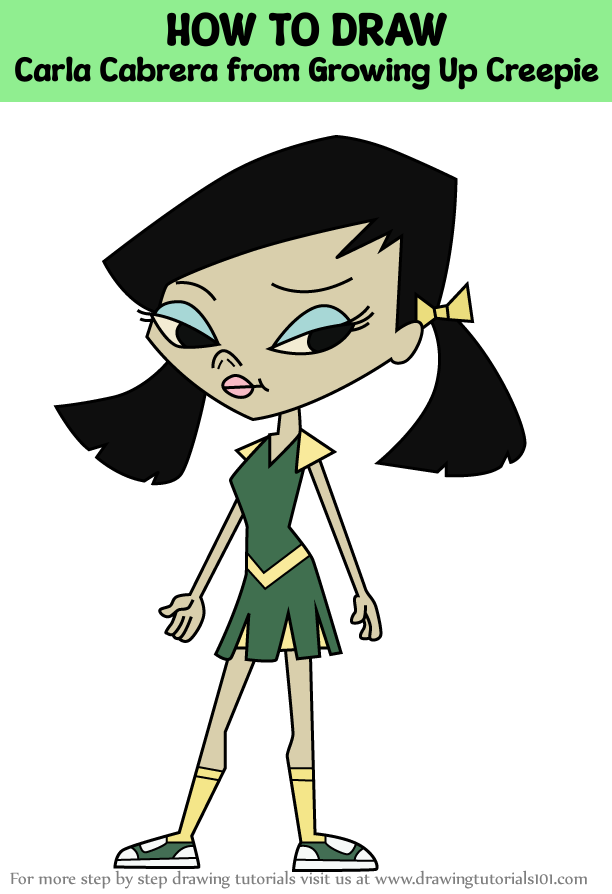 How to Draw Carla Cabrera from Growing Up Creepie (Growing Up Creepie ...