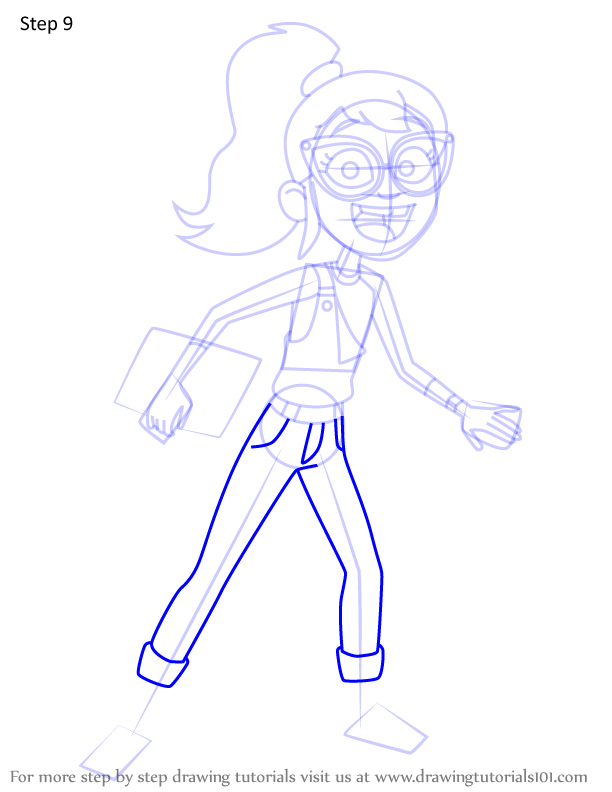 How to Draw Hailey Banks from Hailey's On It! (Hailey's On It!) Step by ...