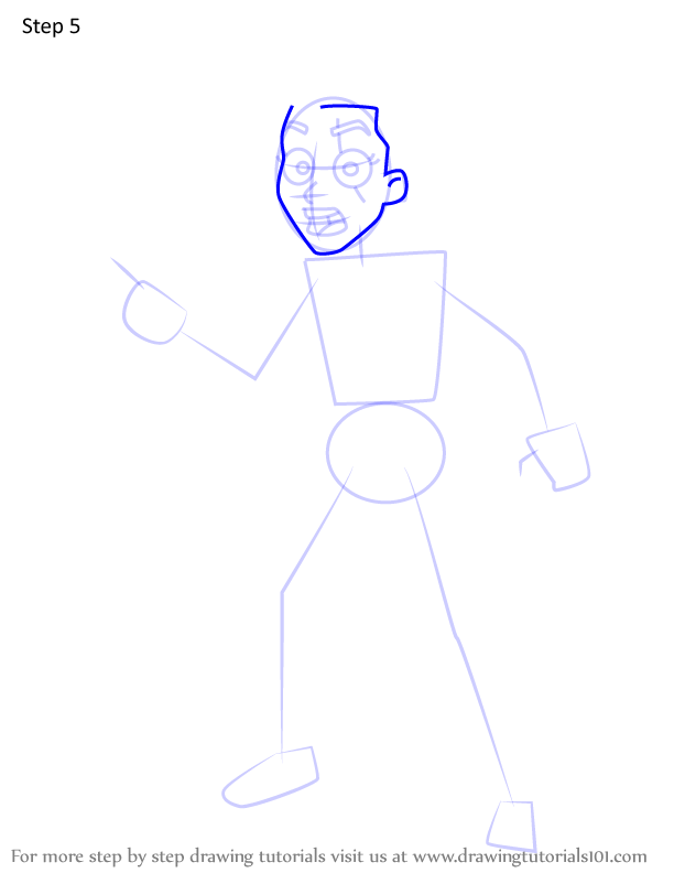 How to Draw The Professor from Hailey's On It! (Hailey's On It!) Step ...