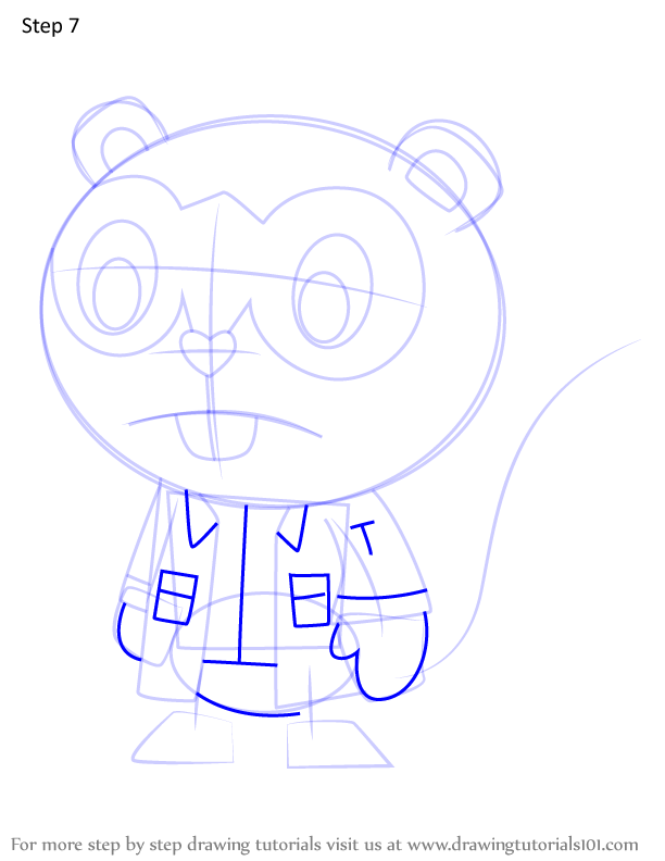 How to Draw Aiden from Happy Tree Friends (Happy Tree Friends) Step by ...