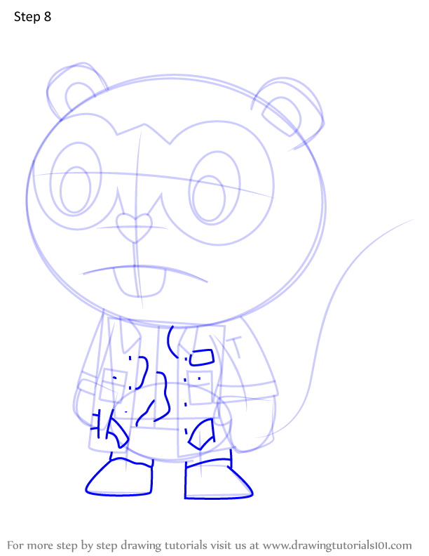 How to Draw Aiden from Happy Tree Friends (Happy Tree Friends) Step by ...