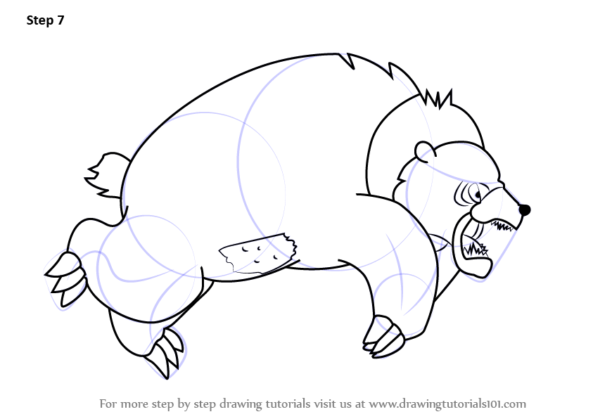 How to Draw Grizzly Bear from Happy Tree Friends (Happy Tree Friends ...