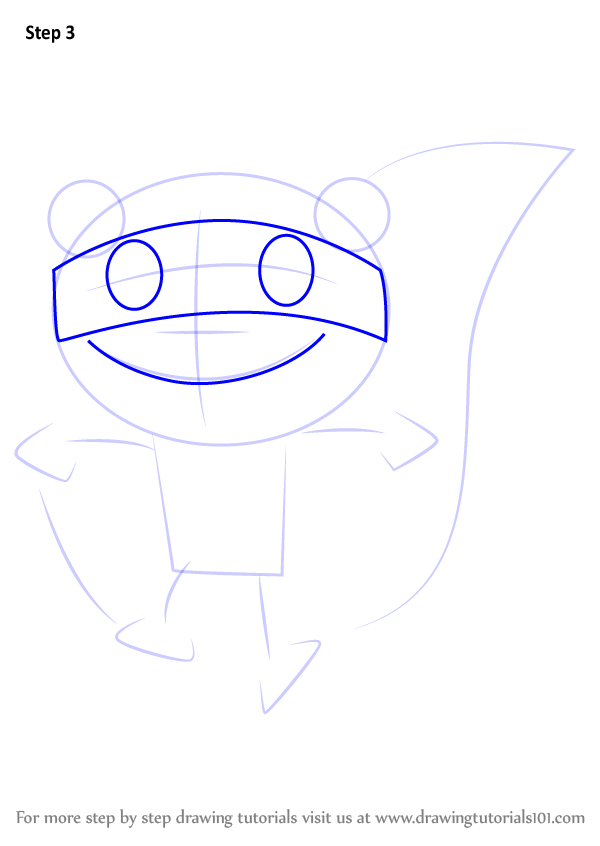 How to Draw Splendid from Happy Tree Friends (Happy Tree Friends) Step ...