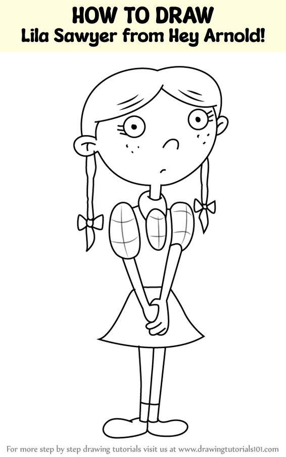How to Draw Lila Sawyer from Hey Arnold! (Hey Arnold!) Step by Step ...