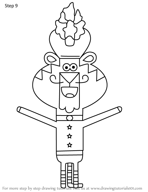 How to Draw King Tiger from Hey Duggee (Hey Duggee) Step by Step ...