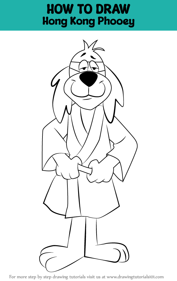 How to Draw Hong Kong Phooey (Hong Kong Phooey) Step by Step ...