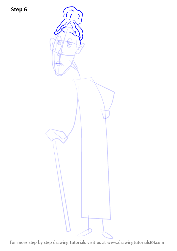 How to Draw Great Aunt Greta from Horrid Henry (Horrid Henry) Step by ...