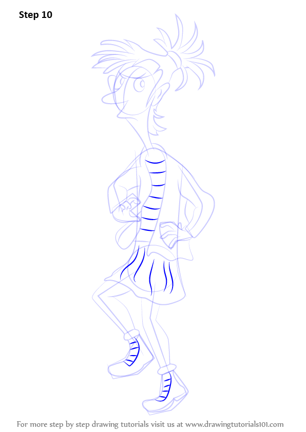 How to Draw Moody Margaret from Horrid Henry (Horrid Henry) Step by ...