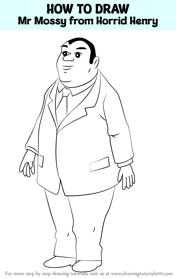 How to Draw Mr Mossy from Horrid Henry (Horrid Henry) Step by Step ...
