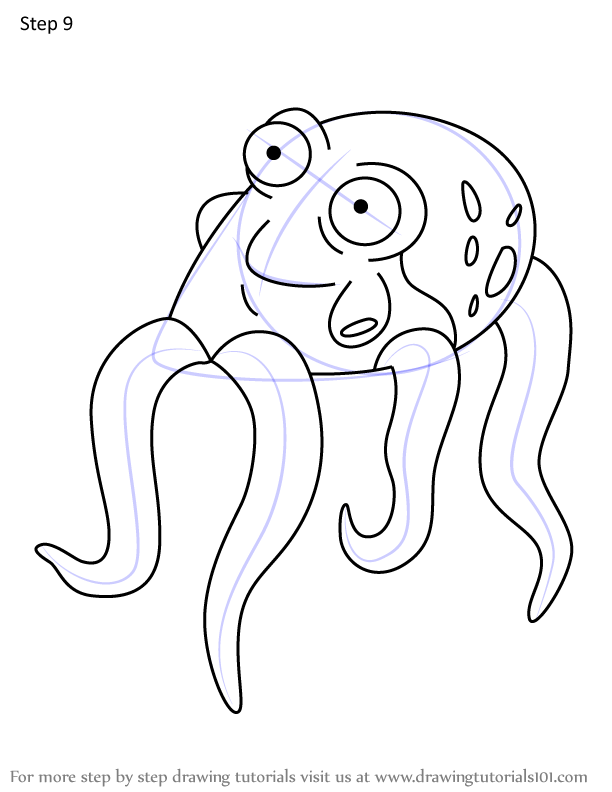 How to Draw Octopus from HouseBroken (HouseBroken) Step by Step ...