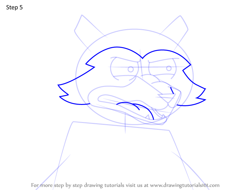 How to Draw Raccoon puncher from HouseBroken (HouseBroken) Step by Step ...