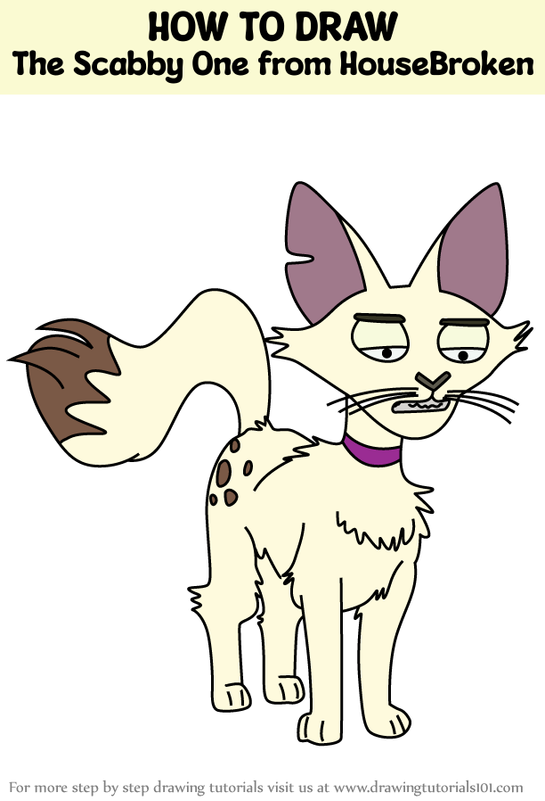 How to Draw The Scabby One from HouseBroken (HouseBroken) Step by Step ...