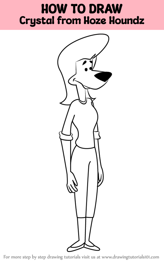 How to Draw Crystal from Hoze Houndz (Hoze Houndz) Step by Step ...