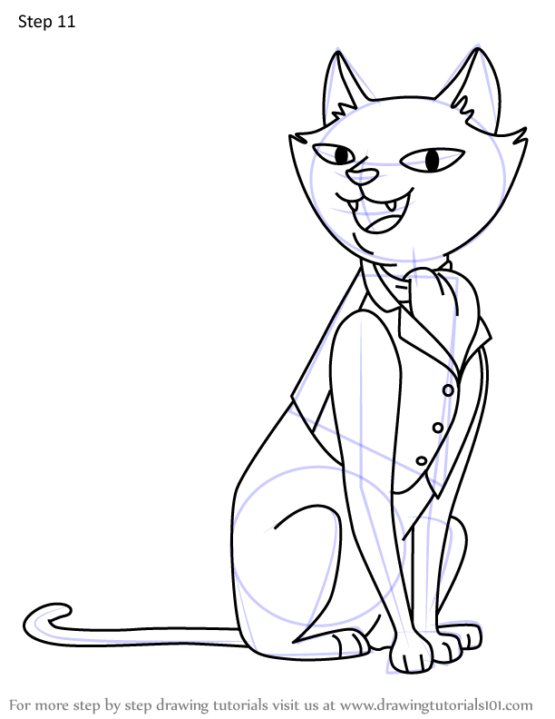 How to Draw The Cat from Infinity Train (Infinity Train) Step by Step ...