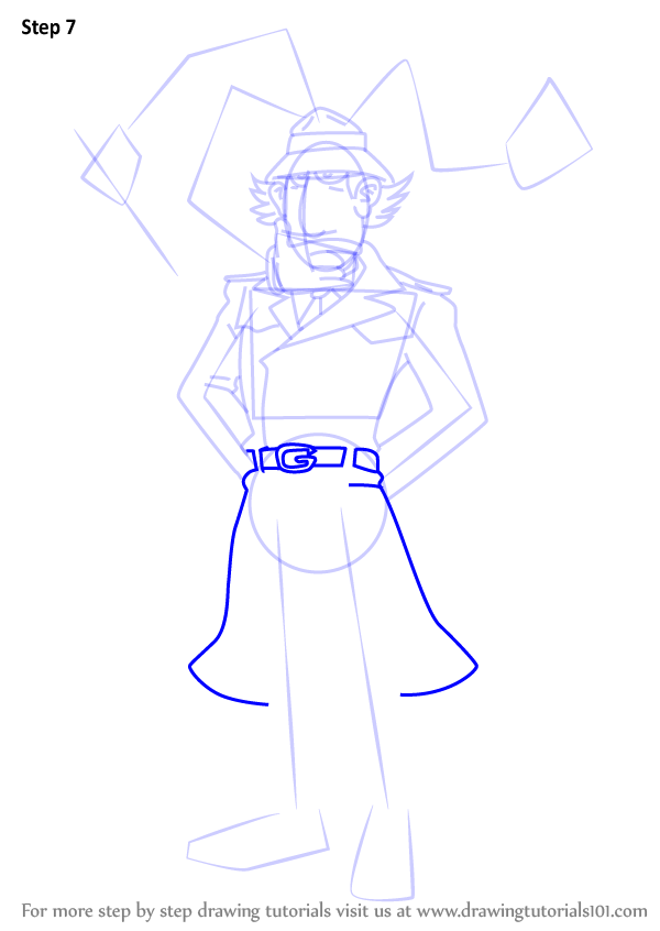 How to Draw Inspector Gadget from Inspector Gadget (Inspector Gadget ...