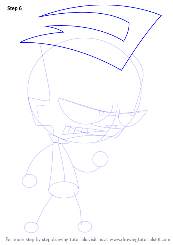 How to Draw Dib from Invader Zim (Invader Zim) Step by Step ...