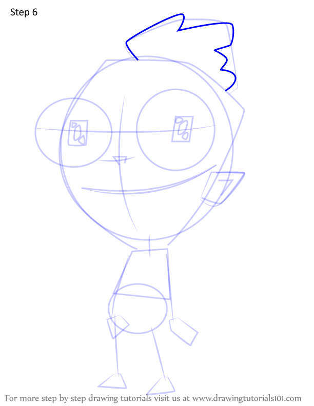 How to Draw Keef from Invader Zim (Invader Zim) Step by Step ...